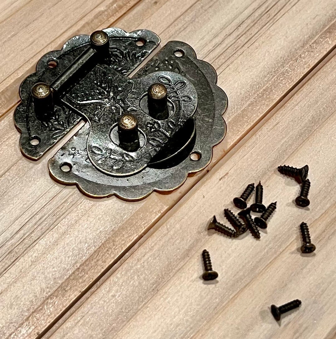 2.25 Rubbed Oil Bronze Brass Box Latch Chest Latch Jewelry Box Latch ...