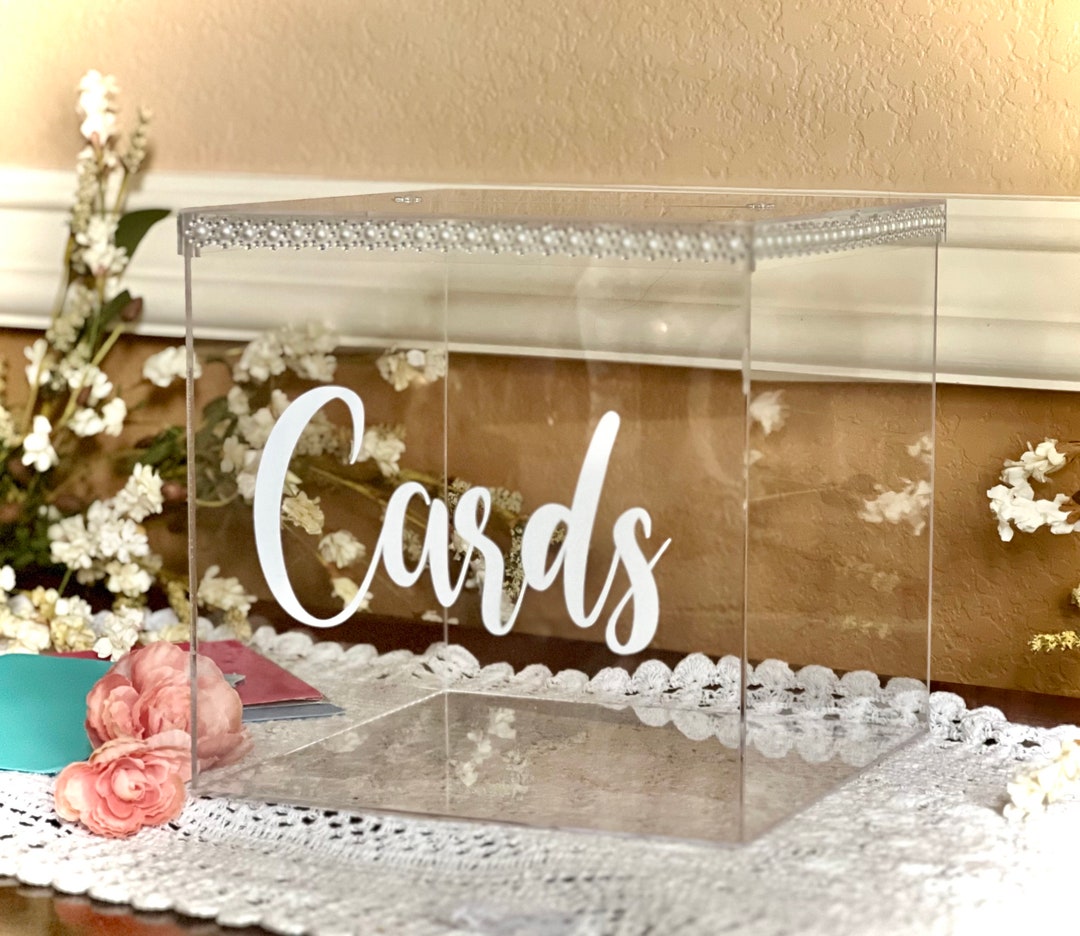 Wedding Card Box FREE SHIPPING Bridal Shower Card Box Quinceanera Card ...
