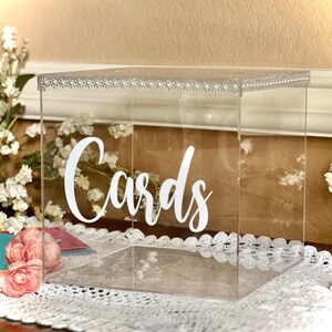 Wedding Card Box FREE SHIPPING Bridal Shower Card Box Quinceanera Card ...