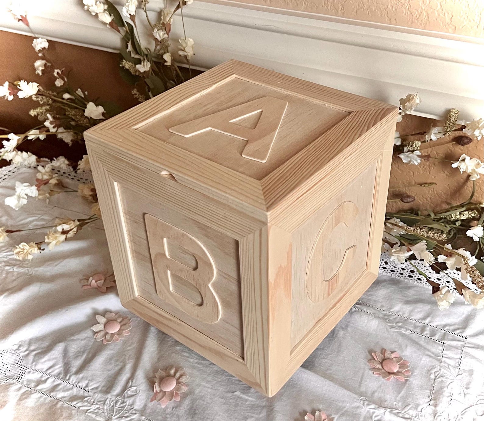 Wooden Gender Reveal Box, Baby Shower Announcement, Keepsake Storage ...