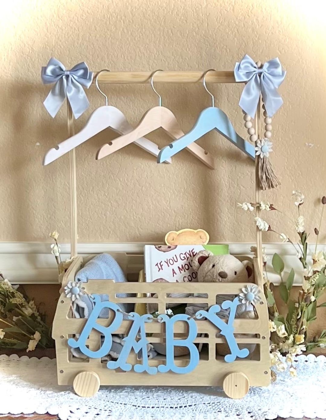 Boys Baby Shower Closet Crate - Baby Gift Basket - Customizable Crate ...