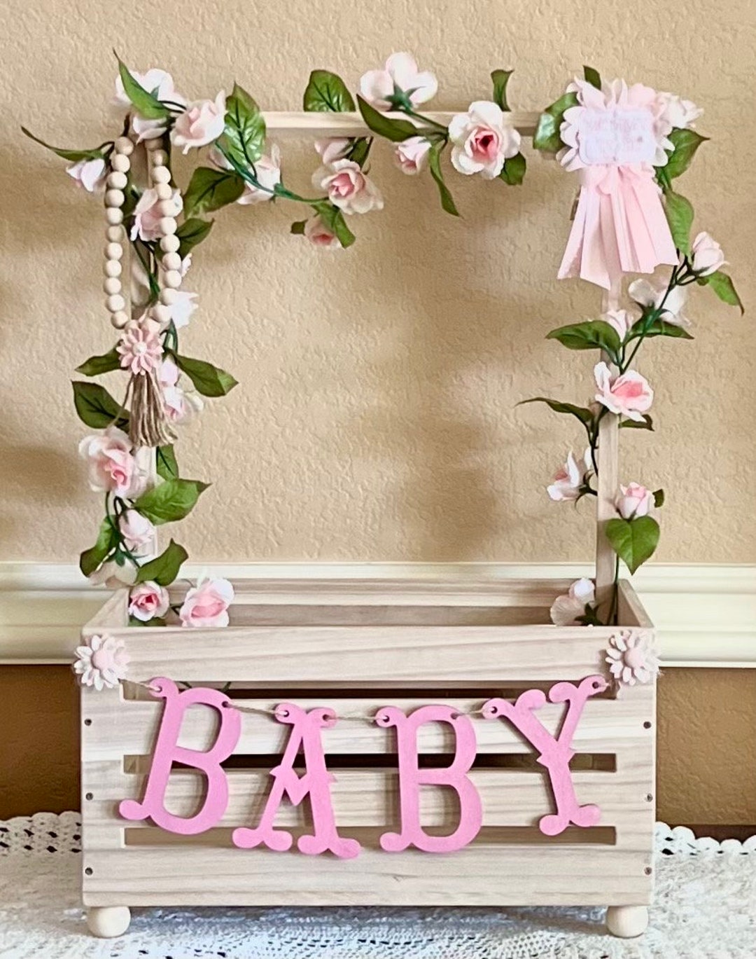 Customizable Baby Shower Crate: Nursery Closet Organizer With Hangers ...