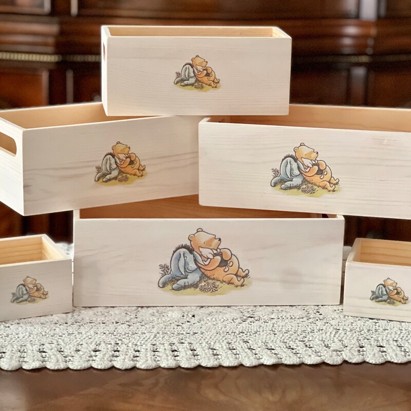 Winnie the Pooh Toy Box - Etsy