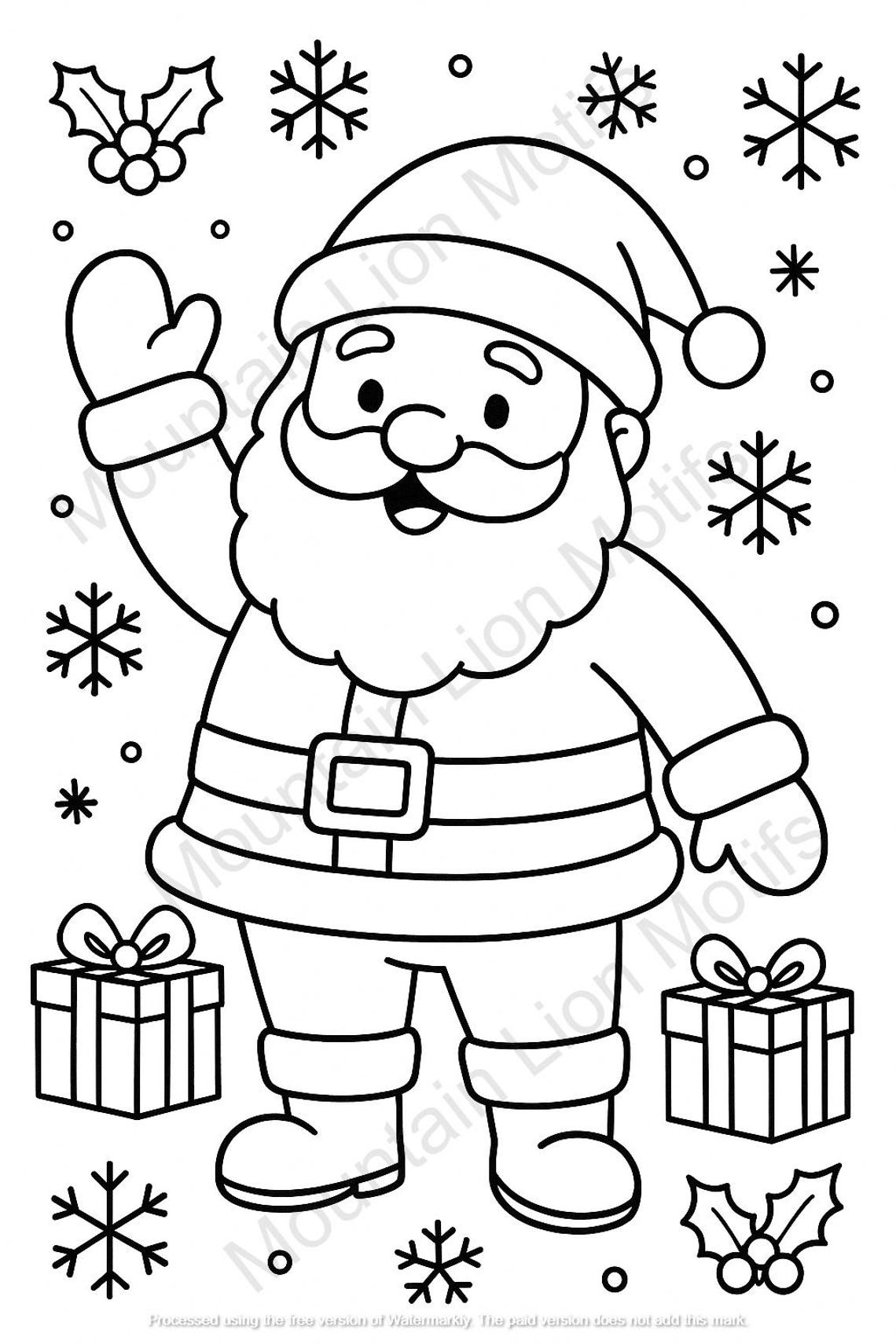 Christmas Coloring Pages | Kids Printable Activity | Festive Holiday ...