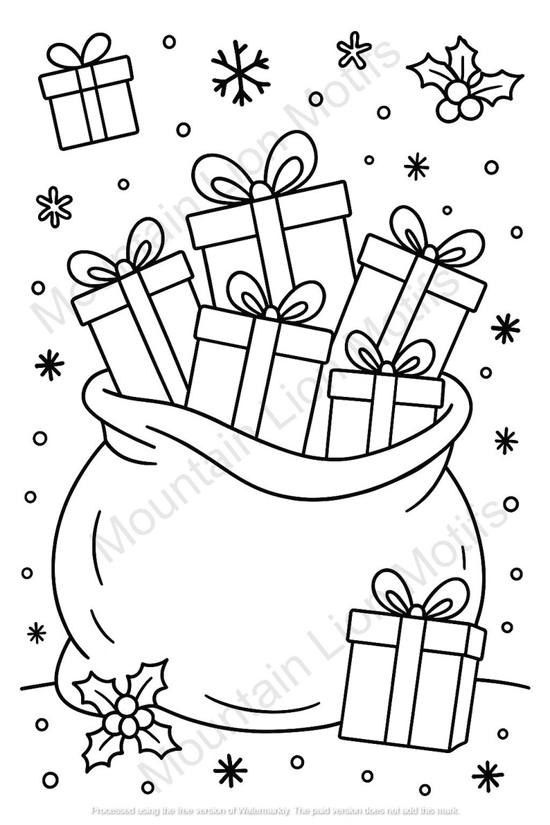 Christmas Coloring Pages | Kids Printable Activity | Festive Holiday ...