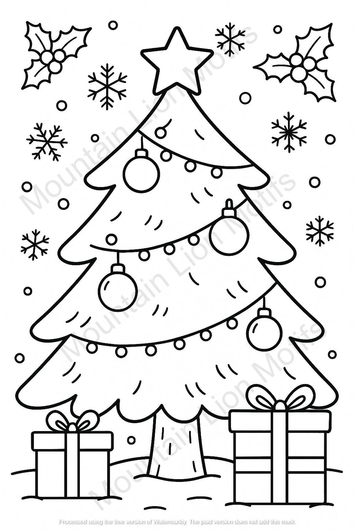 Christmas Coloring Pages | Kids Printable Activity | Festive Holiday ...