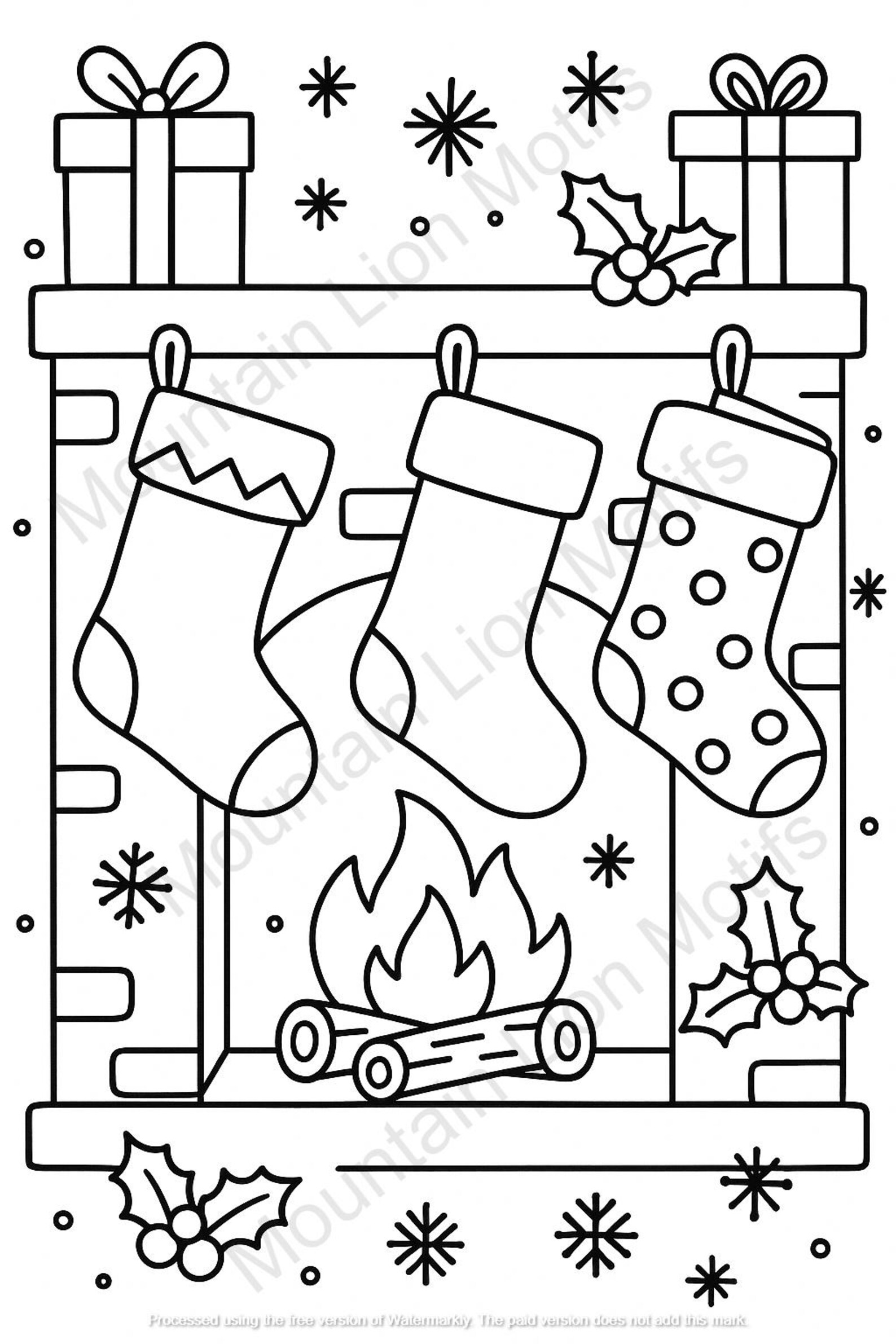 Christmas Coloring Pages | Kids Printable Activity | Festive Holiday ...
