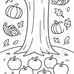 Thanksgiving Coloring Pages | Kids Printable Activity | Fall Harvest ...