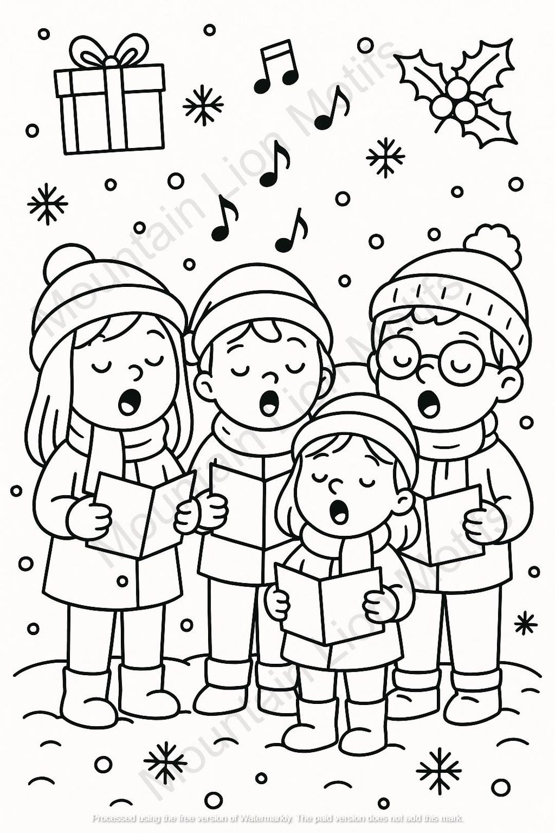 Christmas Coloring Pages | Kids Printable Activity | Festive Holiday ...