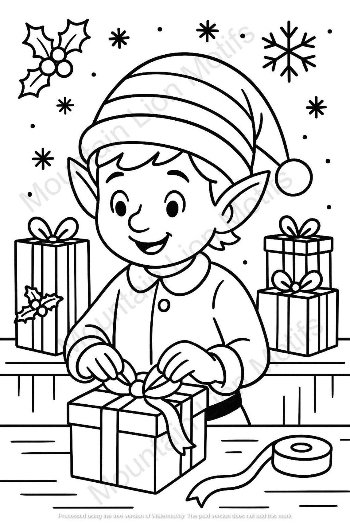 Christmas Coloring Pages | Kids Printable Activity | Festive Holiday ...