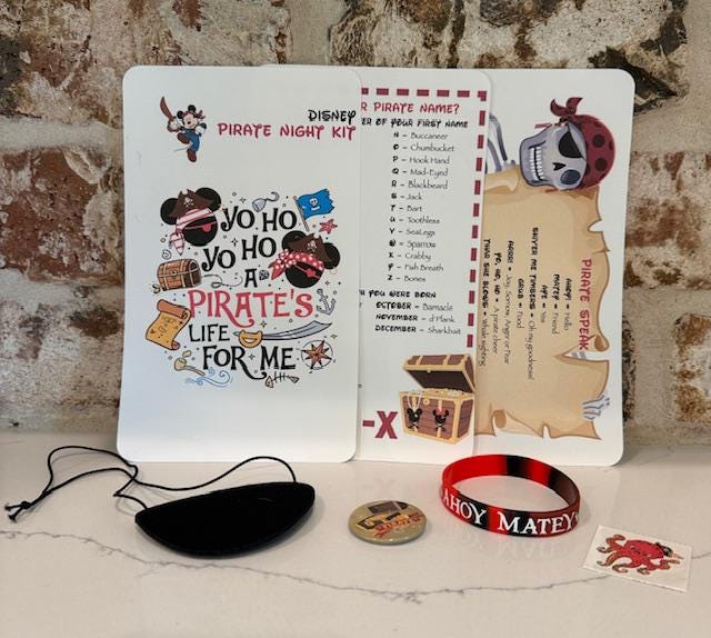 Disney Cruise Pirate Night Kit, Fish Extender/fish Exchange, Gift or ...