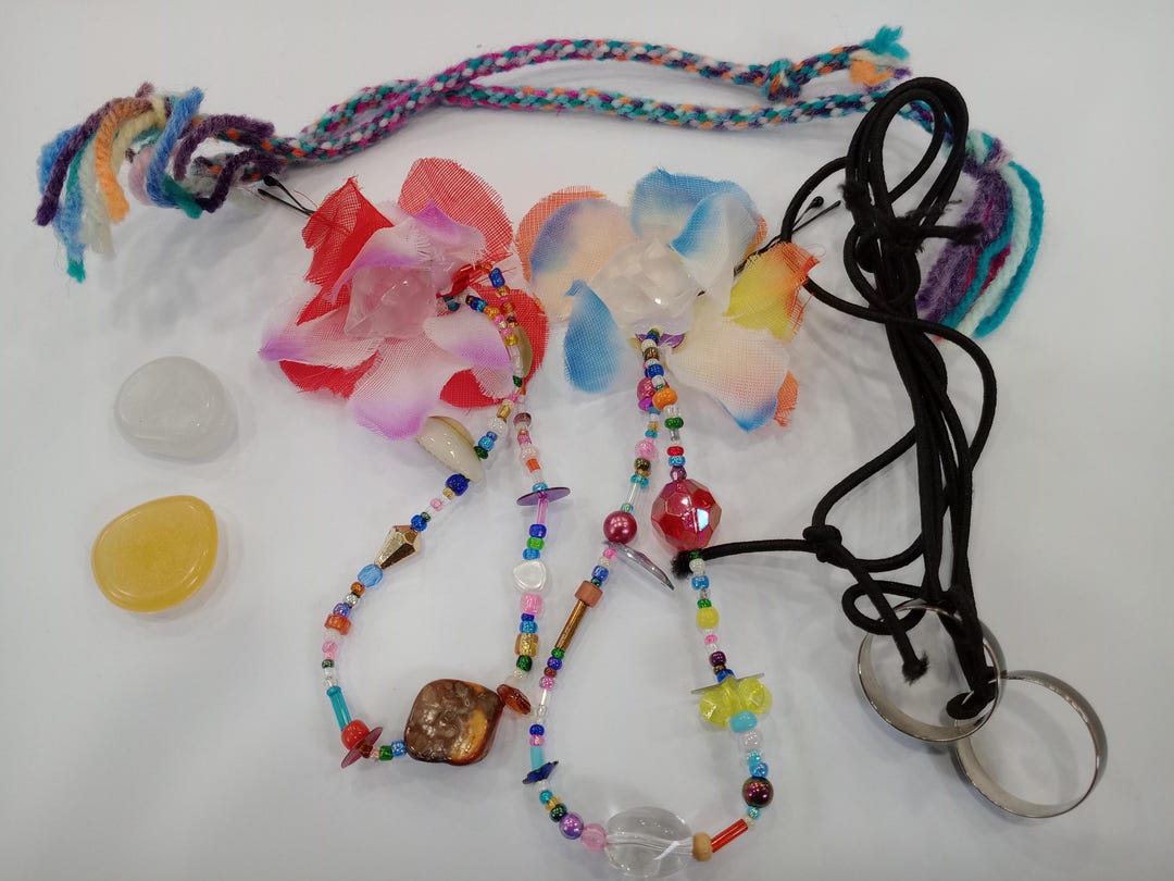 BFF Hair Accessories Pack: Mood Ring Necklace & Friendship Braids - Etsy