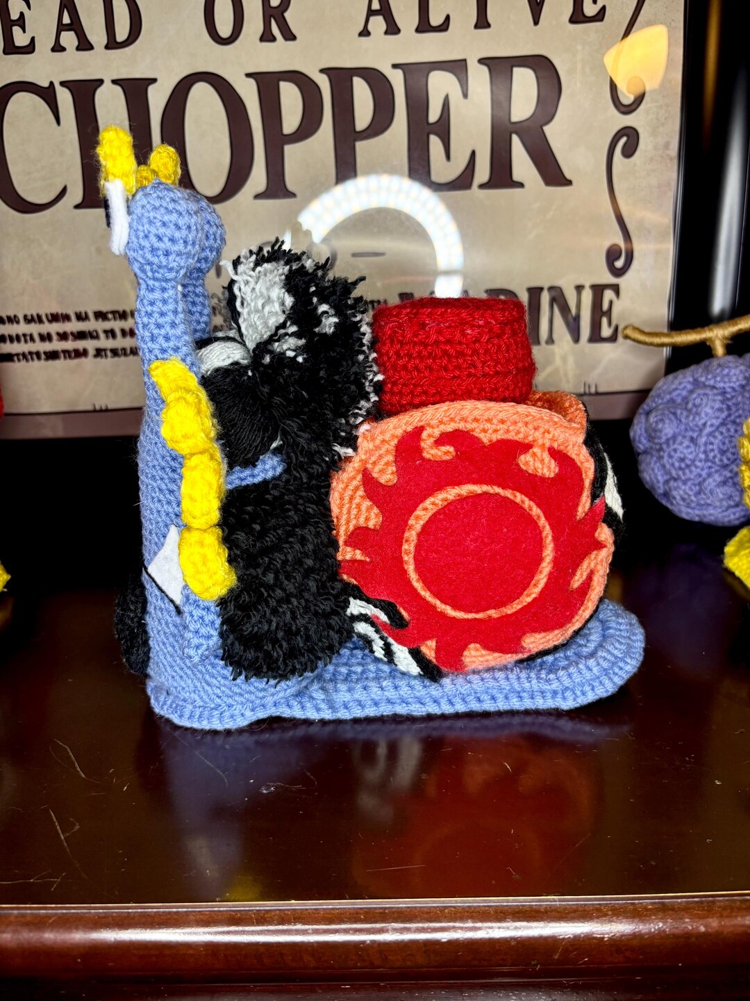 Jinbe One Piece Anime Snail Phone Den Den Mushi Crochet Replica - Etsy