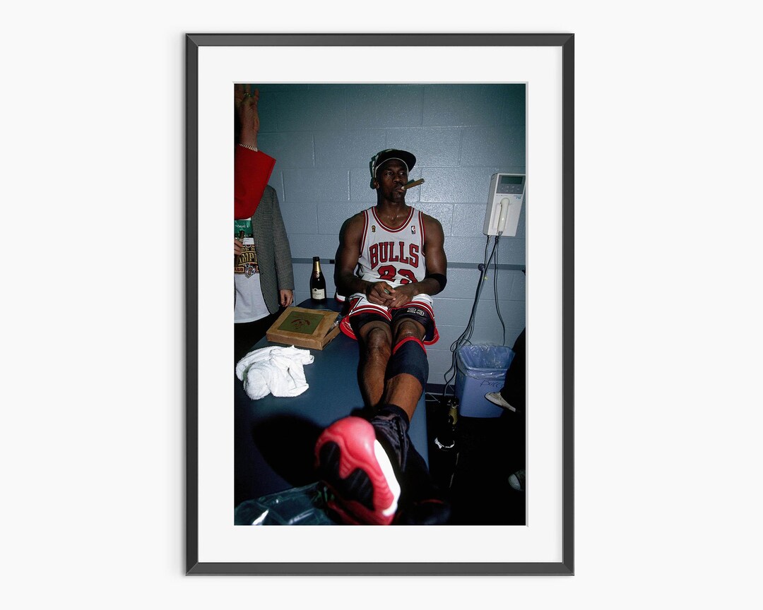 Michael Jordan Smoking Cigar, Photography Prints, Basketball Wall Art ...