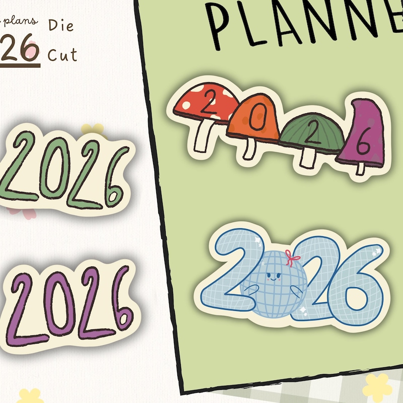2026 Stickers Pdf - Etsy UK