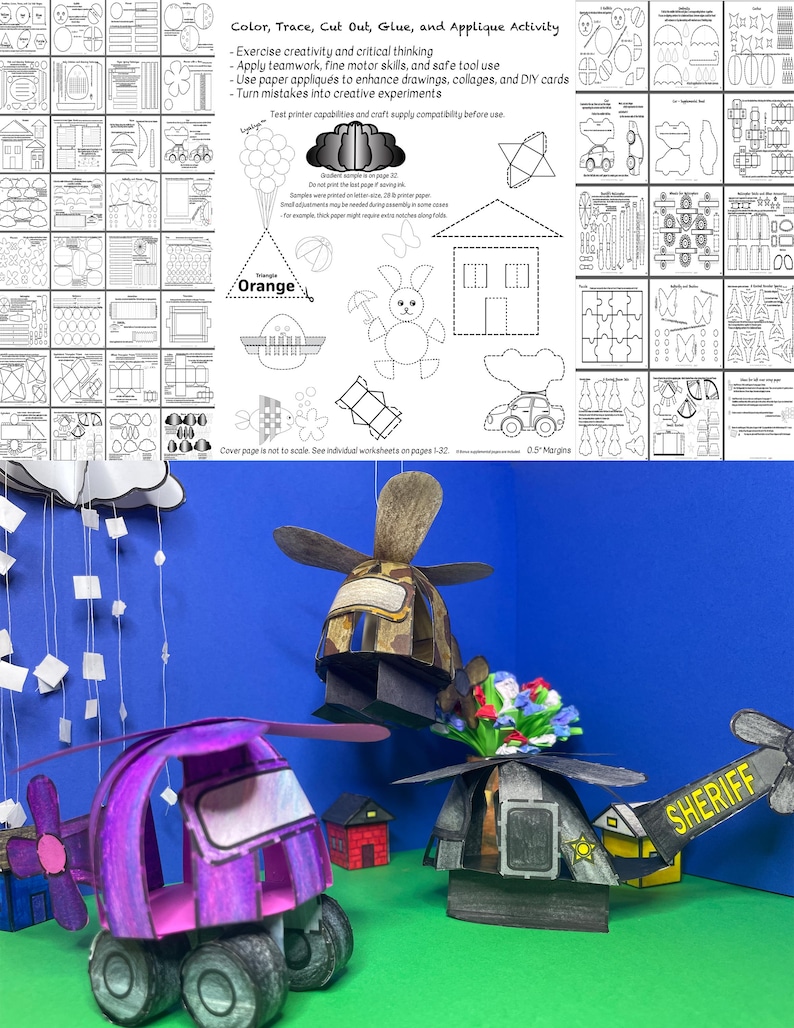 Craft Activity Worksheets - 47 Activity Pages - Etsy