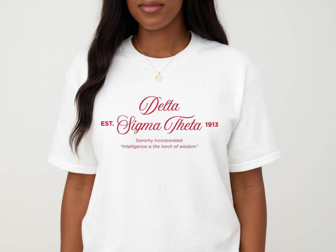 Delta Sigma Theta Est. Shirt,cute Sorority Graphic T-shirt, HBCU ...