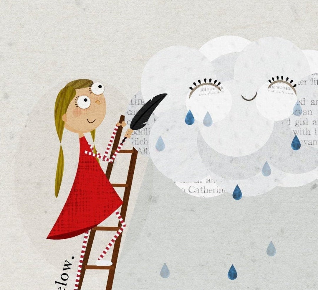 Whimsical baby girl nursery art, Inspiration Quote Print, Girl ...