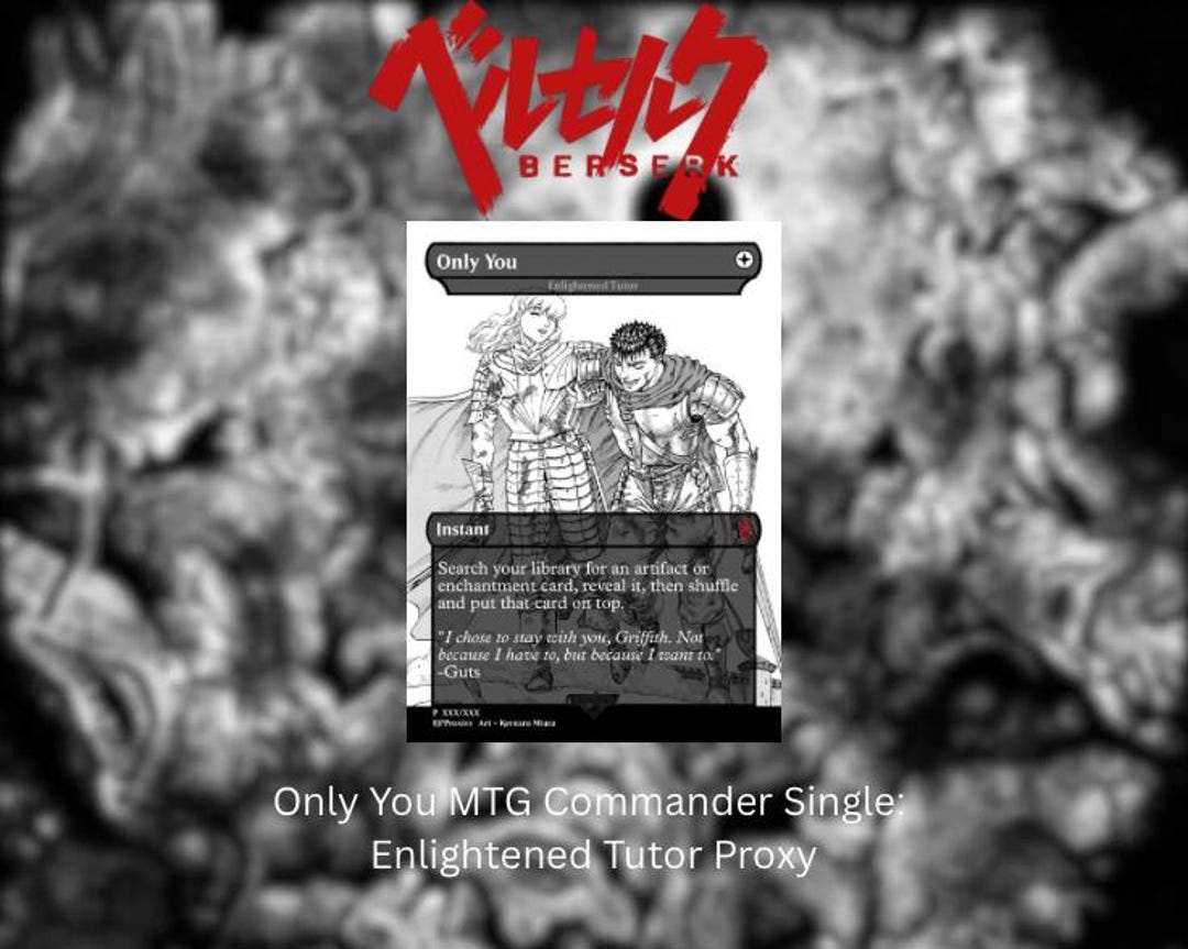Only You Commander Single: Enlightened Tutor Proxy - Etsy