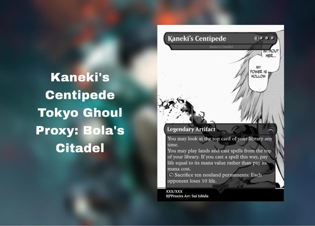 Kaneki's Centipede Tokyo Ghoul Proxy: Bola's Citadel - Etsy