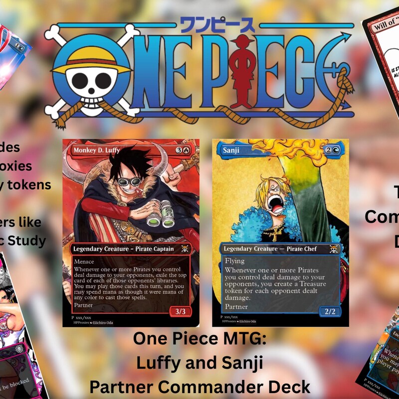 One Piece Proxy Cards - Etsy