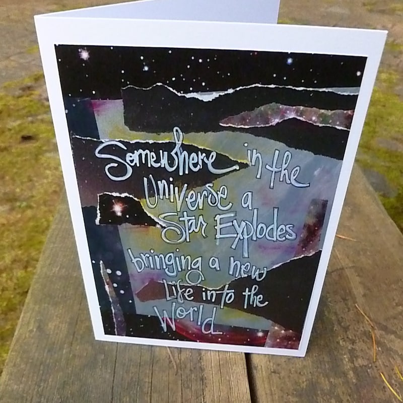 Universe Greeting Card - Etsy