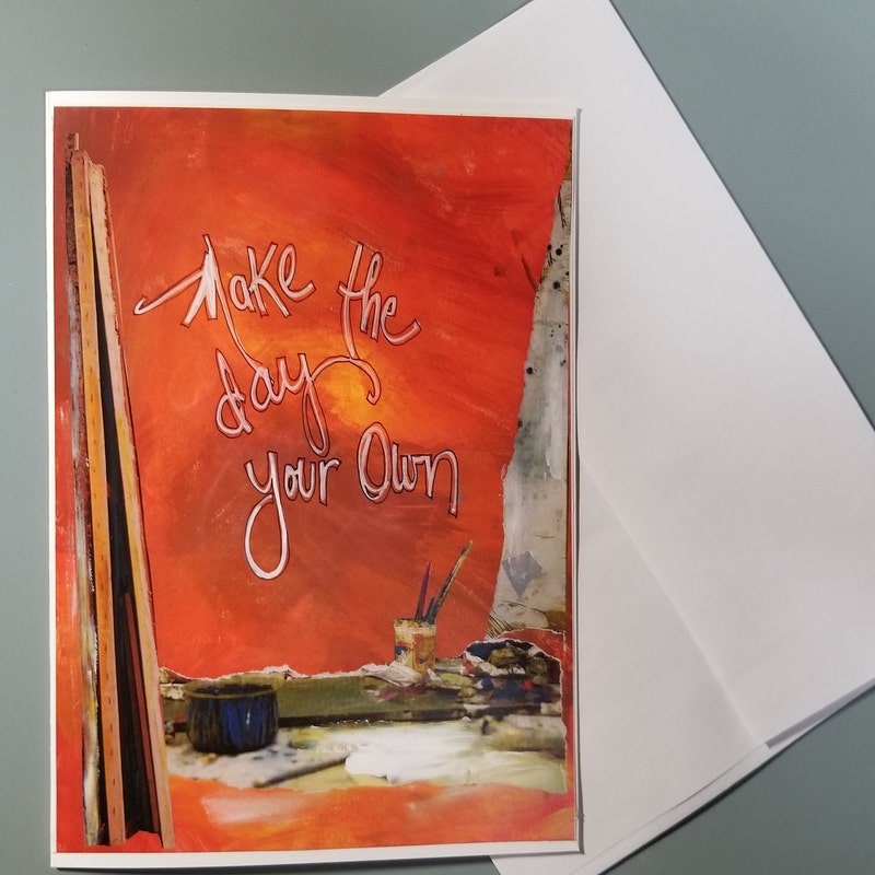 Girl Artist Birthday Card - Etsy
