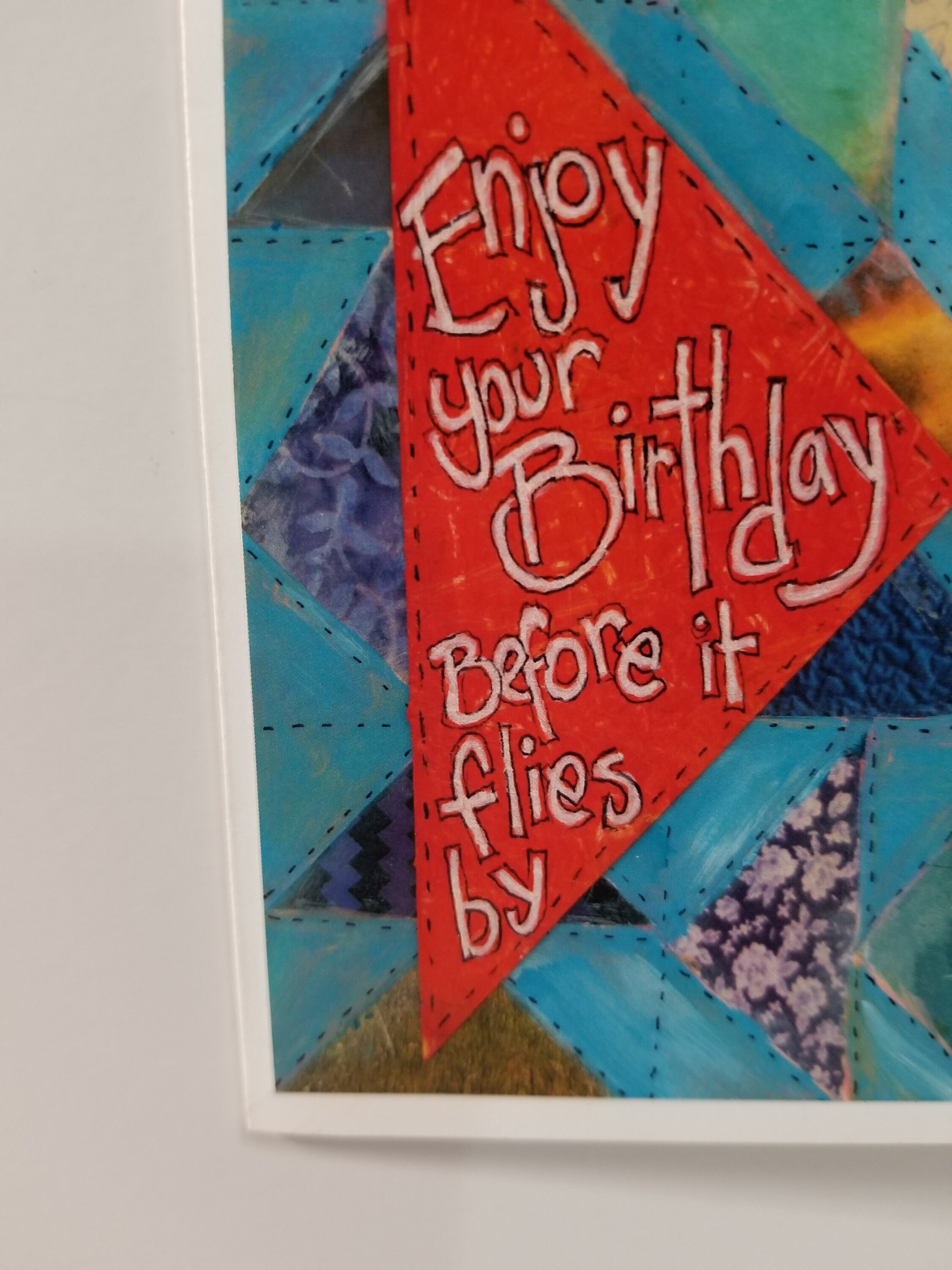 Quilter Birthday Card, Flying Geese Quilt Design, Birthday Gift for ...