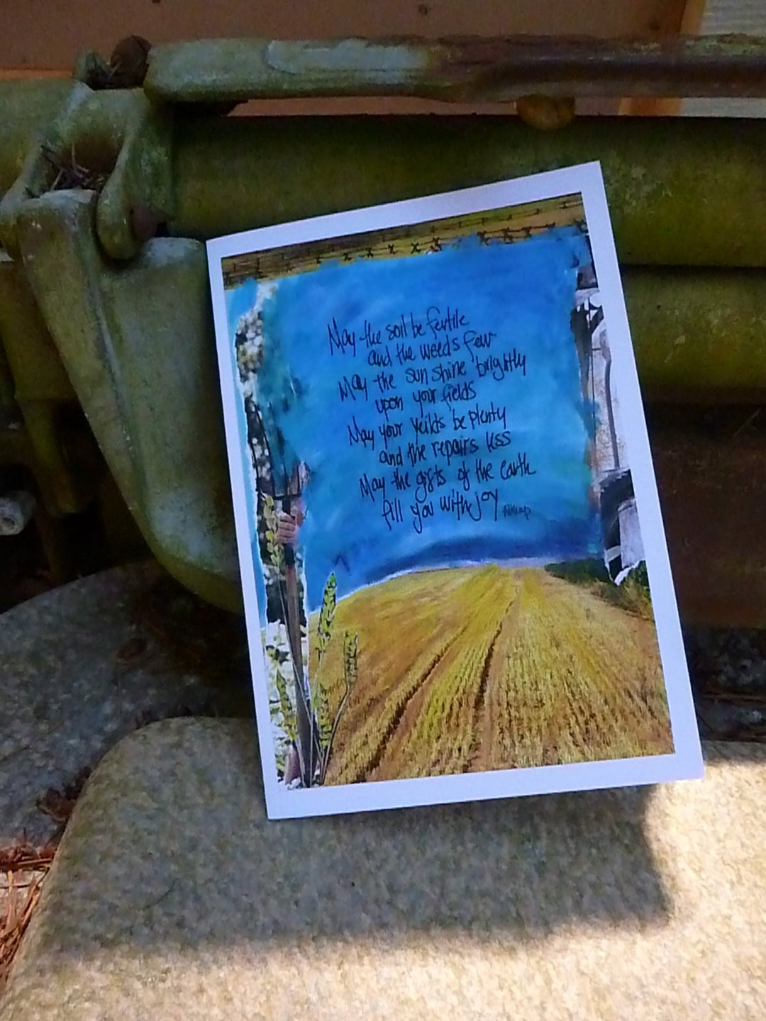 Farmer Card, Farm Quote, Farmers Gift, Prayer, Card for Gardener ...