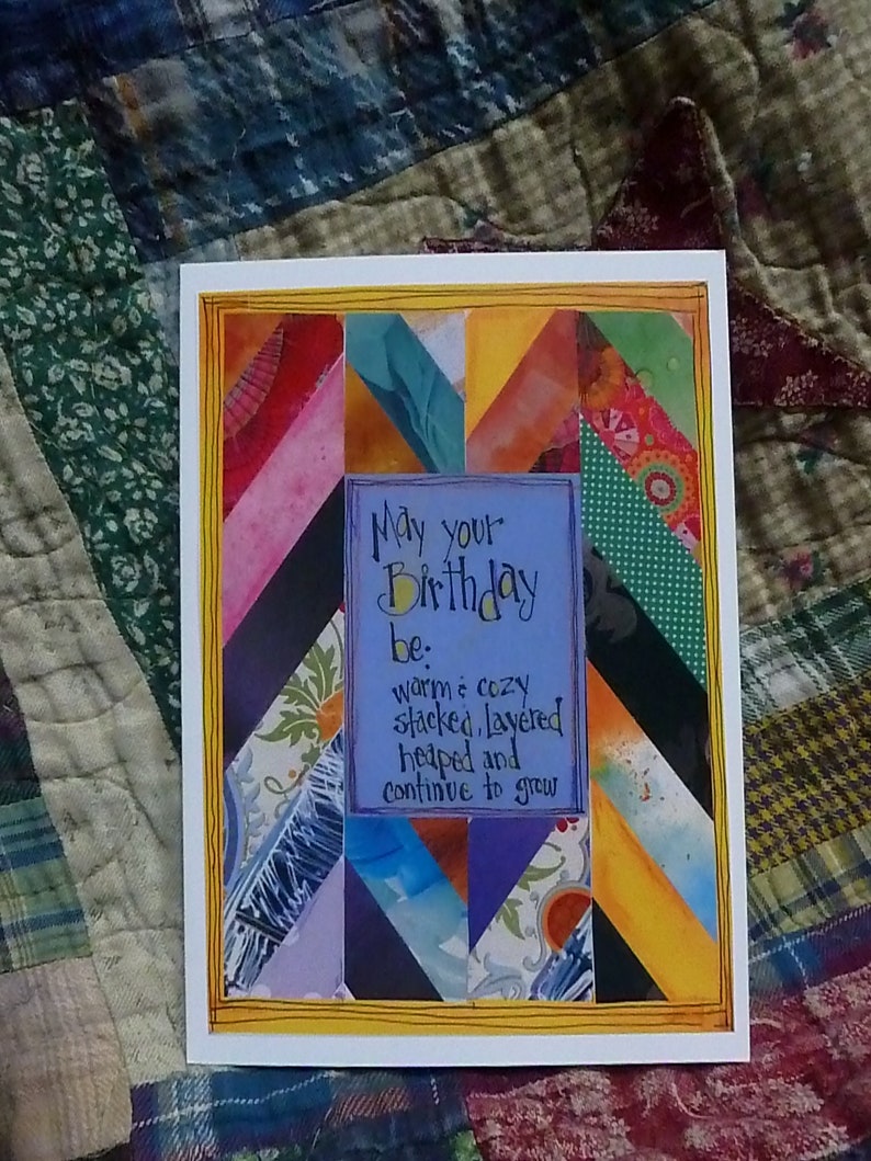 QUILTERS BIRTHDAY, Happy Birthday, Stack & Wack, Strip Quilt, Funny ...