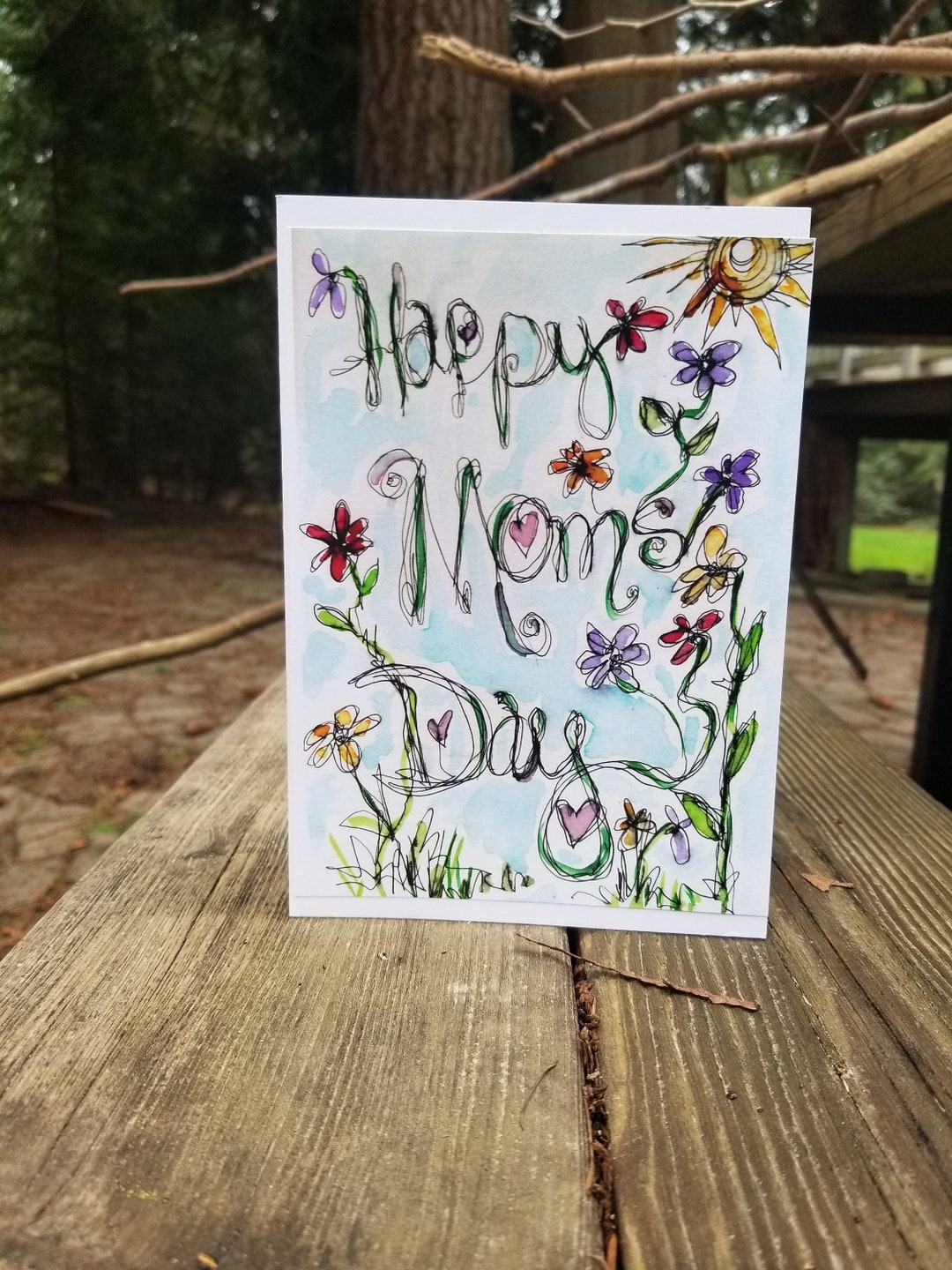 Mothers Day Card, New Mothers Card, Celebrate Your Mom, Floral Greeting ...