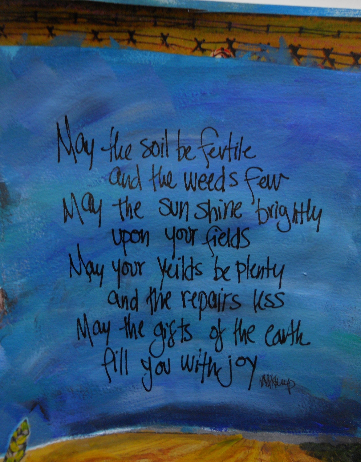 FARMERS BLESSING a Limited Edition Print, for Your Home or Bunk House ...