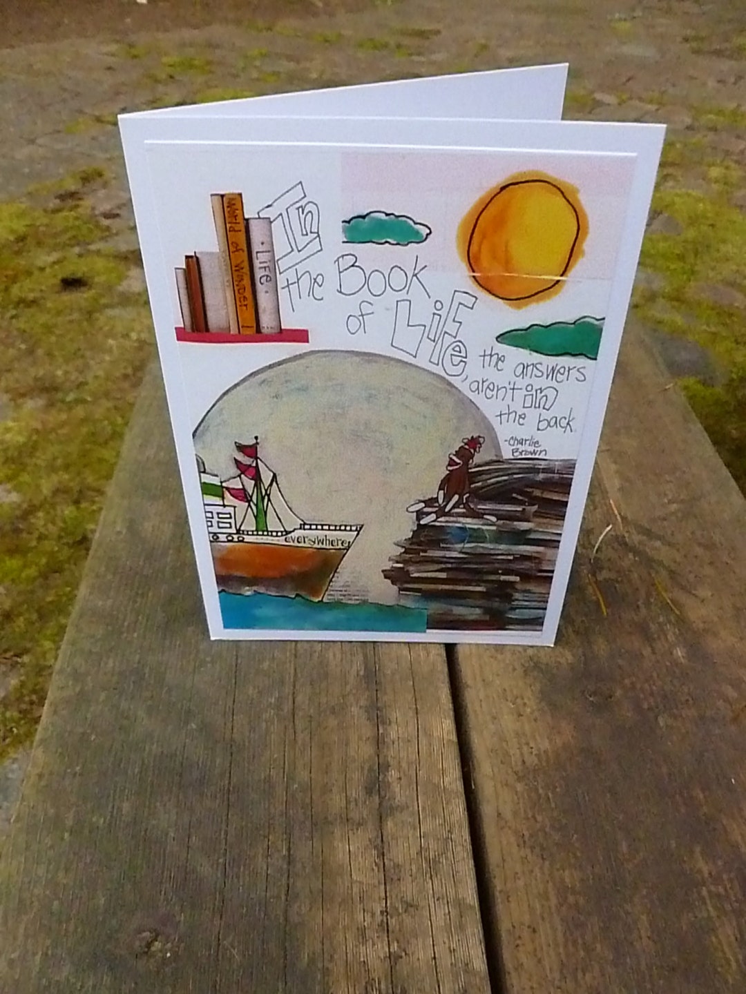 Teacher or Graduation Card, Bookworm, Librarian or an Inspirational ...