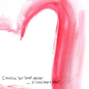 SECRET ADMIRER, Card for Him or Her, New Love Gift, Valentine Cards ...