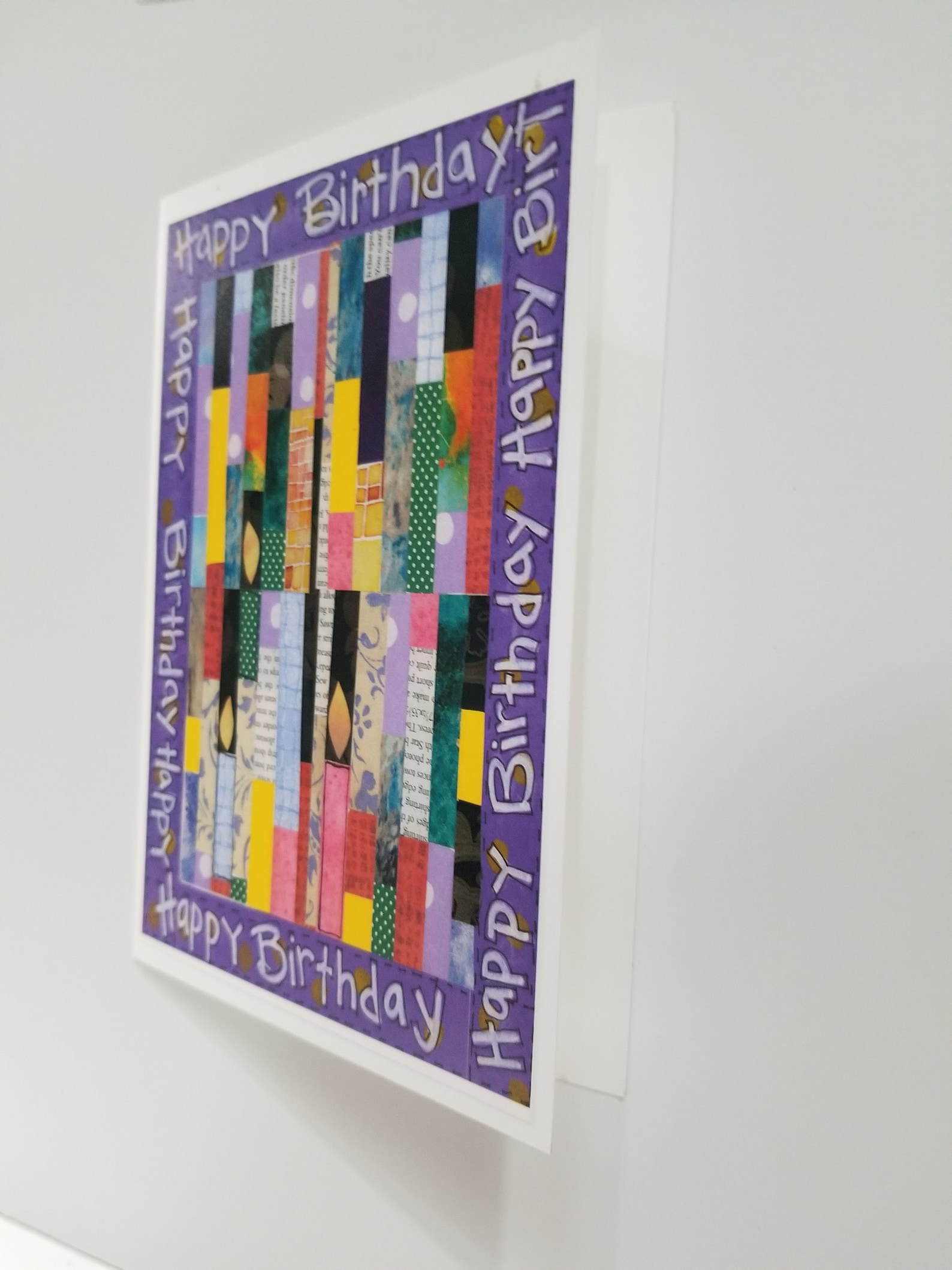 Quilt Card, Birthday for Quilter, Strip Quilt, BIRTHDAY CARD, Quilt ...