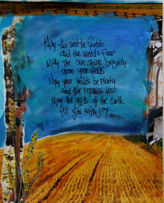 FARMERS BLESSING a Limited Edition Print for Your Home or | Etsy