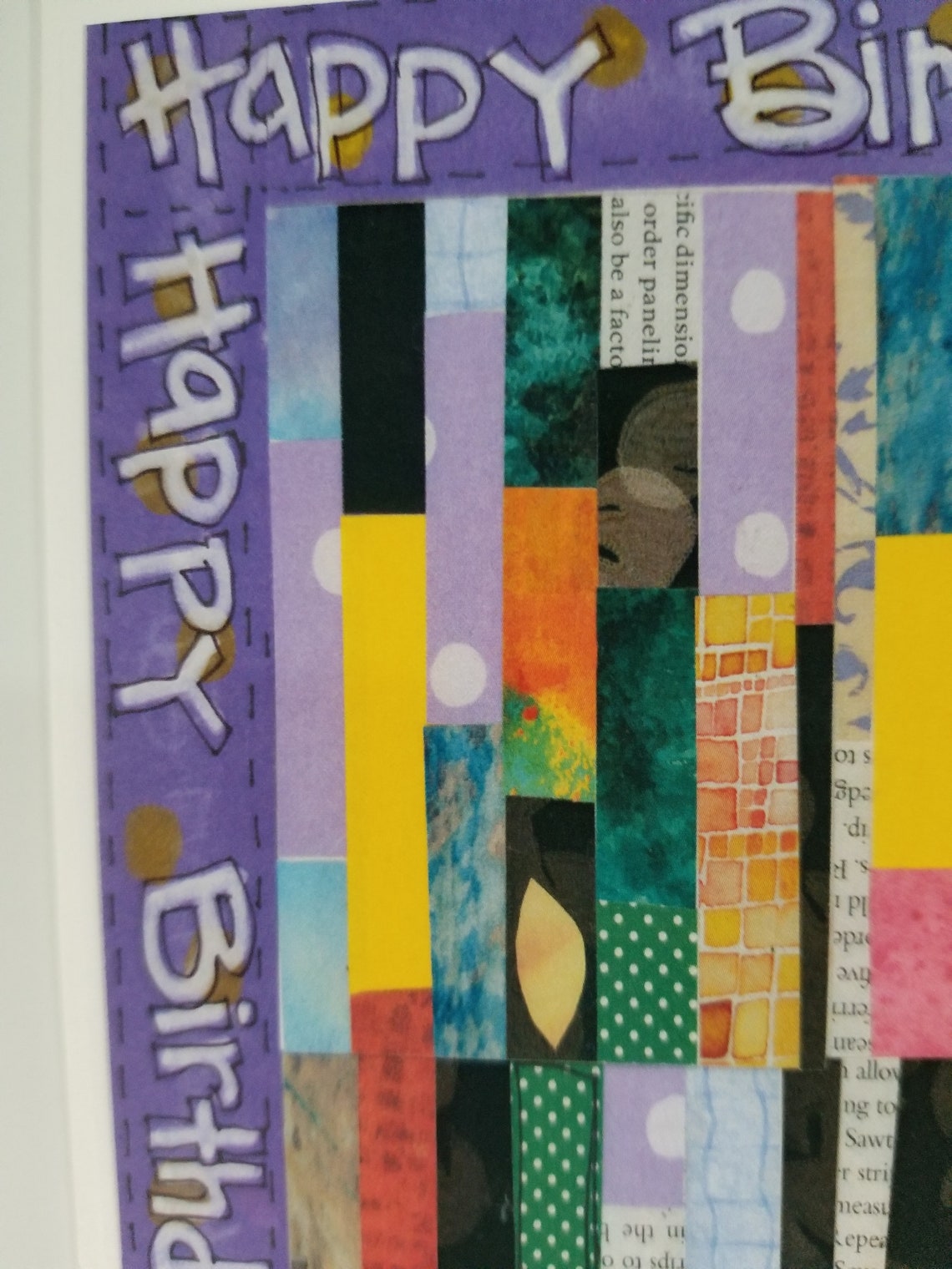 Quilt Card Birthday for Quilter Strip Quilt BIRTHDAY CARD - Etsy