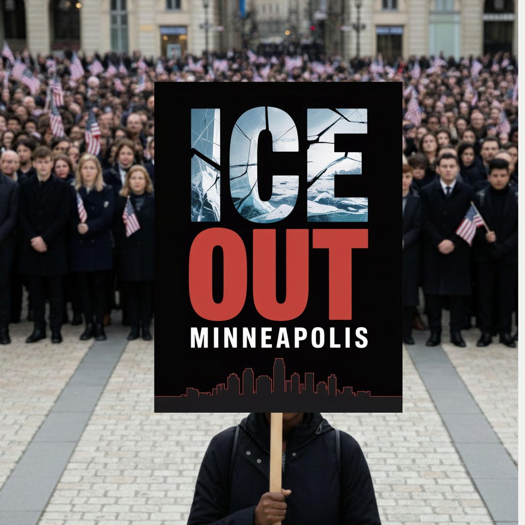 Ice Out Minneapolis Protest Poster – Human Rights Activist Wall Art ...