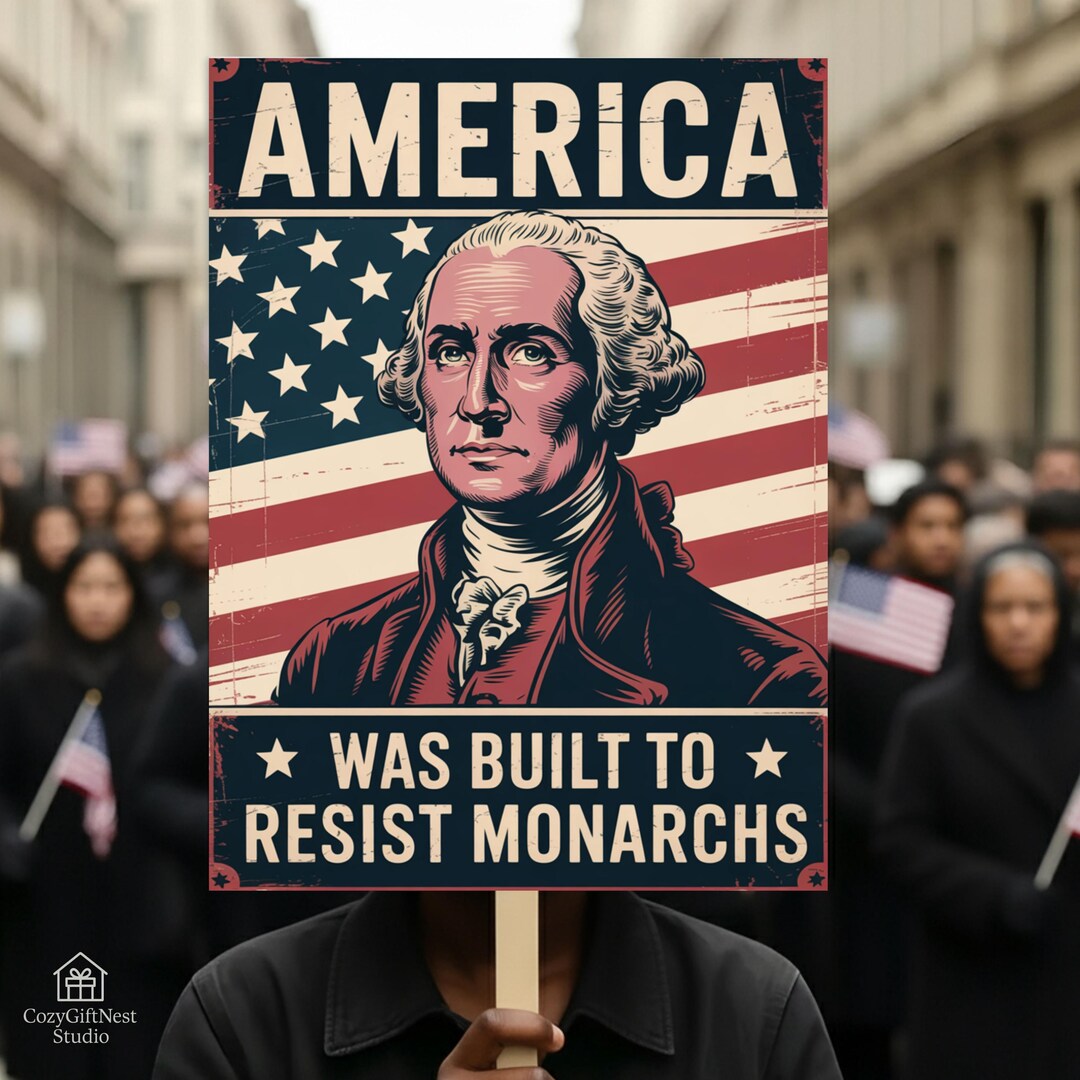 America Was Built to Resist Monarch Protest Sign – Anti Trump ...