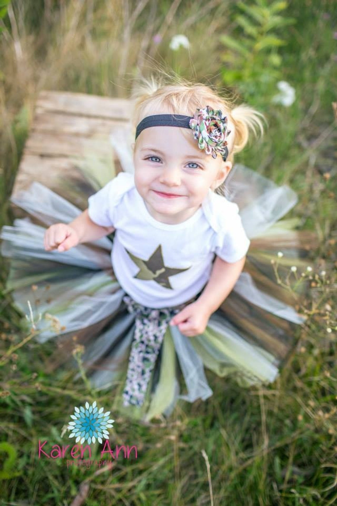 Camouflage Star Tutu Set Camo Star Tutu With Matching | Etsy