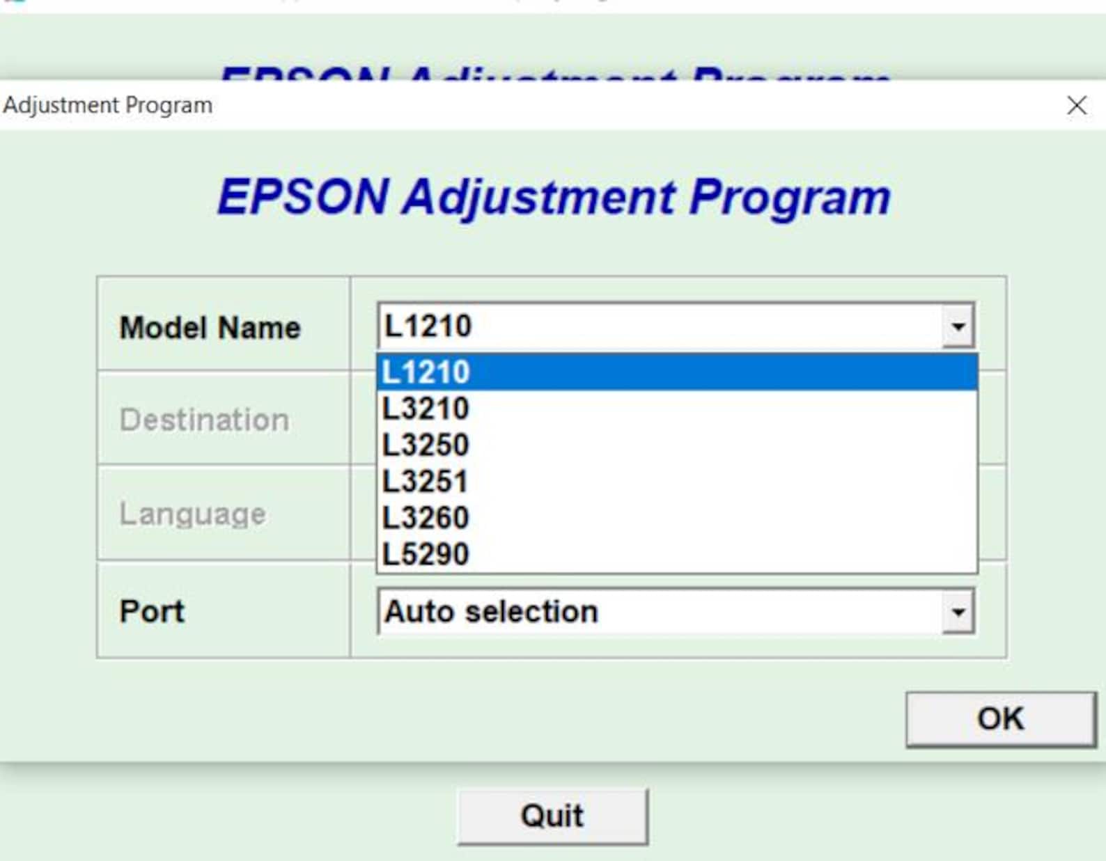 Epson L3250 Resetter Software | Waste Ink Pad Reset Utility (digital ...