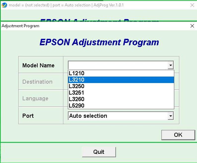 Epson L3210 Resetter Software | Waste Ink Pad Reset Utility (digital ...