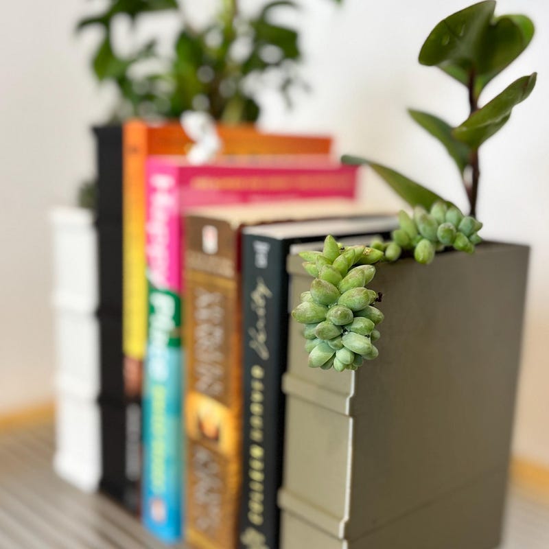 Planter Bookends - Etsy