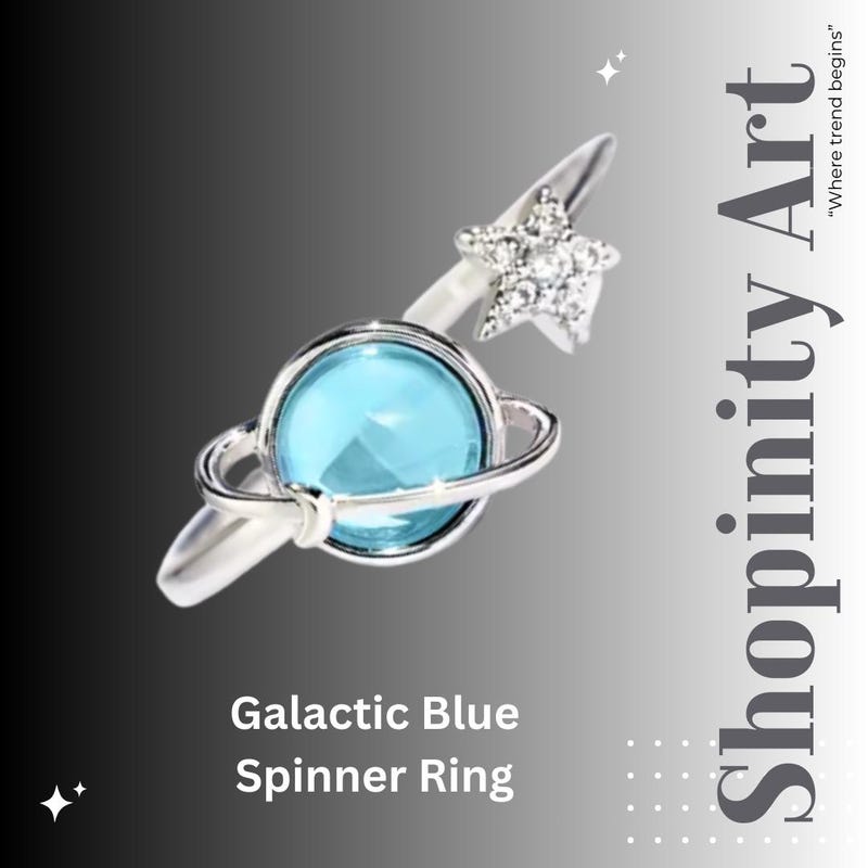 Blue Fidget Ring Girl - Etsy UK