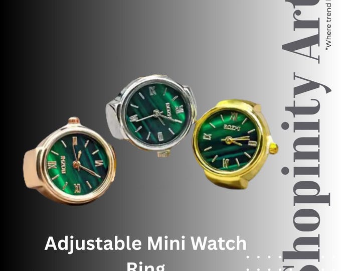 Watch Ring, Vintage-inspired, Functional & Non-functional Circular ...