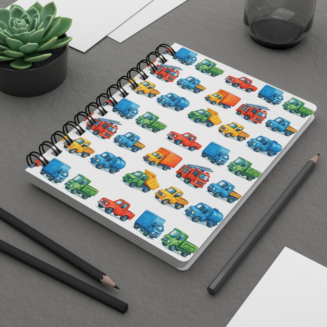 Colorful Trucks Kids Journal: Back to School Writing Notebook - Etsy