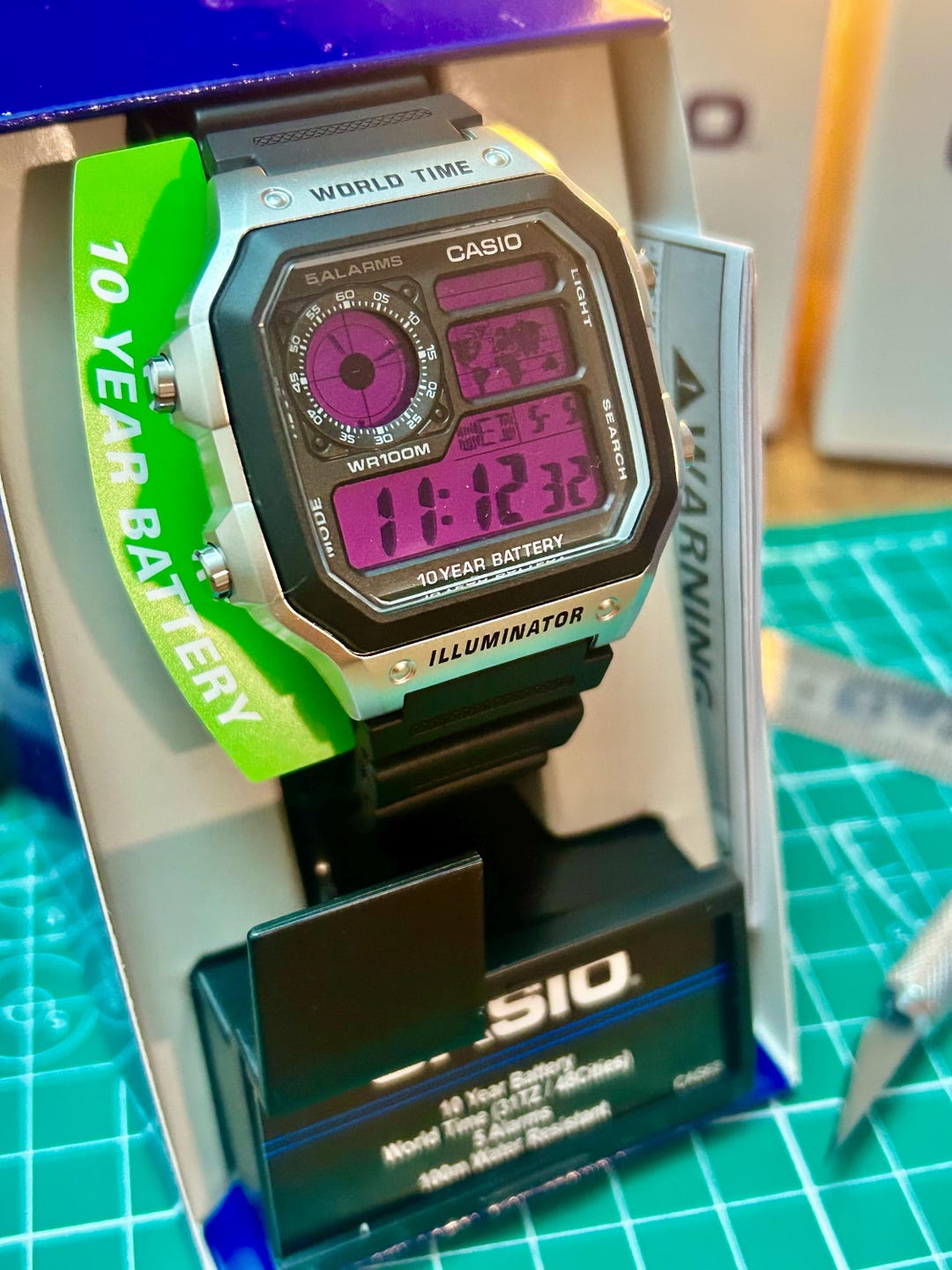 Purple Rain Casio AE1200 Mod: Custom Color Digital Watch - Pick a Color ...