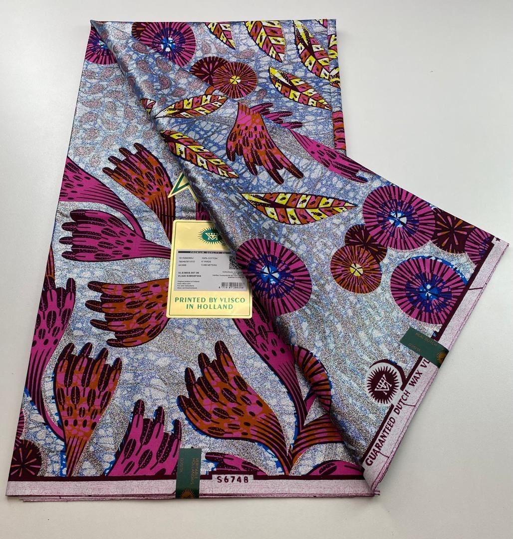 Grand Super Wax Hollandais African Fabric 6 Yards - Etsy