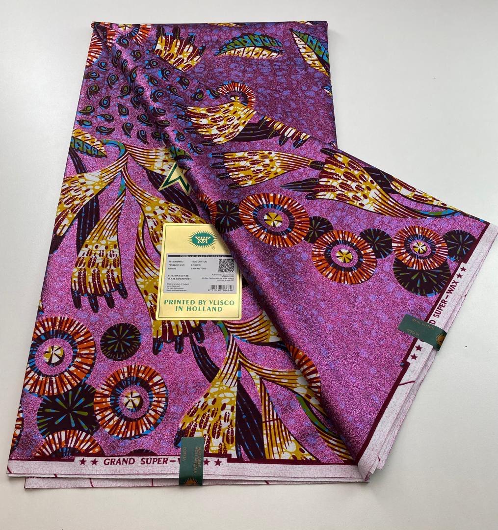 Grand Super Wax Hollandais African Fabric 6 Yards - Etsy