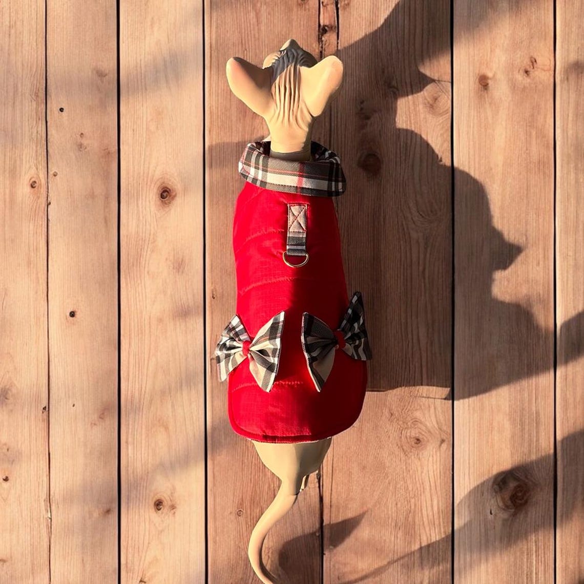 Winter Waterproof Jacket With Velcro for Cats & Small Dogs – Red - Etsy